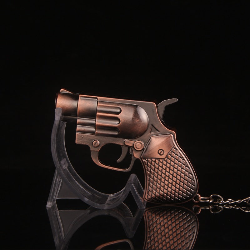 Miniature metal windproof lighters, gun lighters, creative lighters. G ...